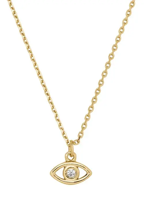 Kate Spade New York You're A Gem Evil Eye Pendant Necklace - Gold