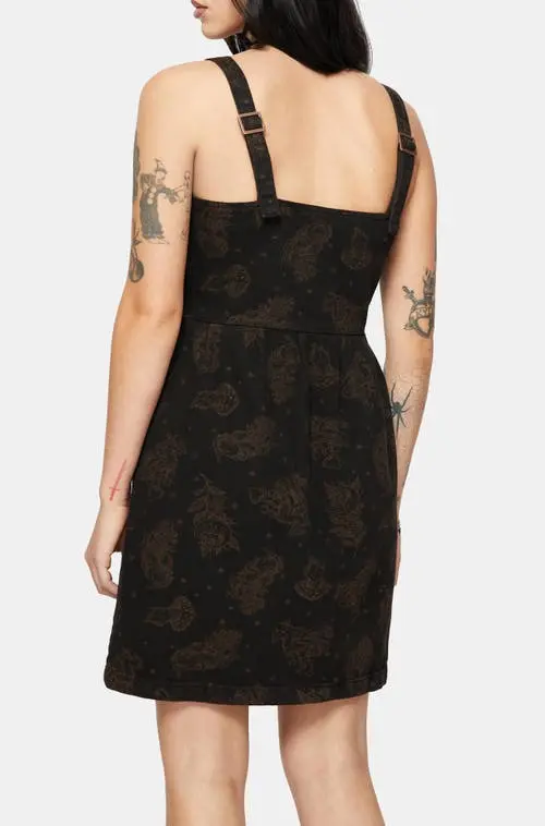 DISTURBIA Hexborn Baba Yaga Denim Mini Dress