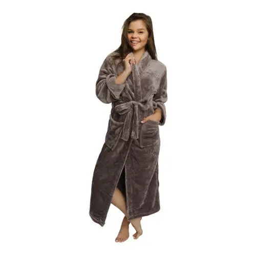 WRAPPED IN A CLOUD Plush Robe - Silver