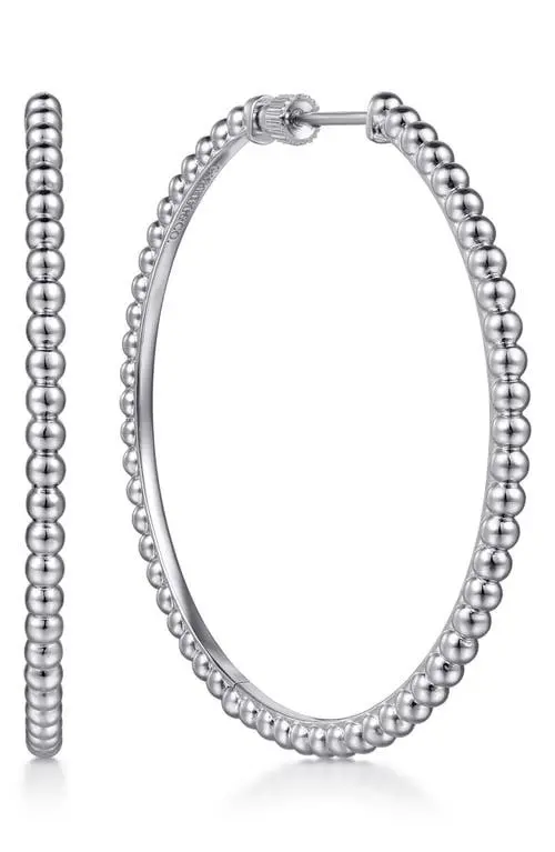 GABRIEL & CO. Bujukan Hoop Earrings - Sterling Silver