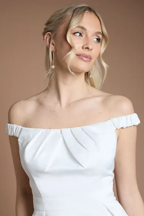 Coast Bardot Bridal Mini Dress
