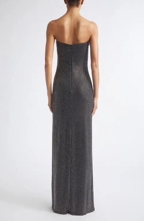 Alexander Wang Strapless Embellished High-low Bodycon Dress