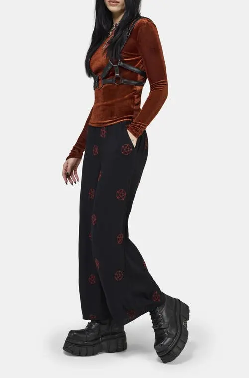 DISTURBIA Druantia Moon Embroidery Trousers