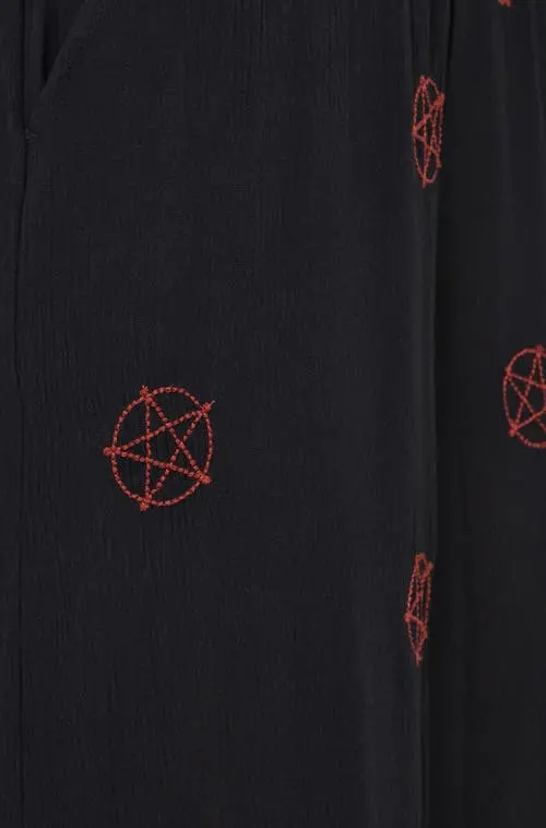 DISTURBIA Druantia Moon Embroidery Trousers