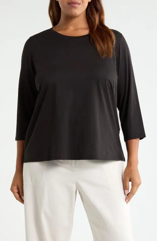 Eileen Fisher Organic Cotton Top - Black