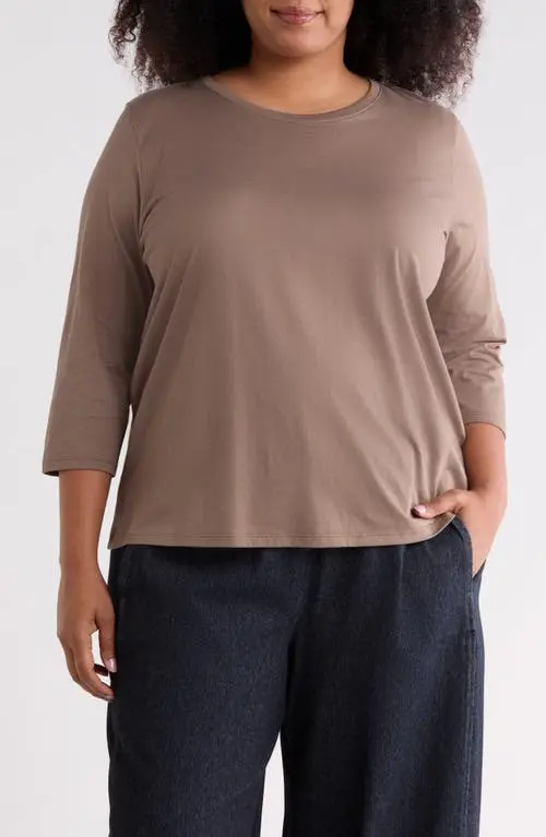 Eileen Fisher Organic Cotton Top - Cobblestone