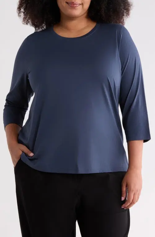 Eileen Fisher Organic Cotton Boxy Top - Maritime