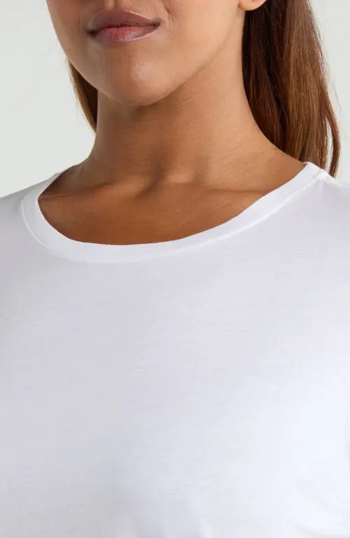 Eileen Fisher Organic Cotton Boxy Top - White