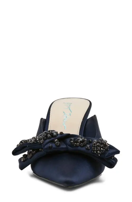 Betsey Johnson Kena Pointed Toe Mule - Navy