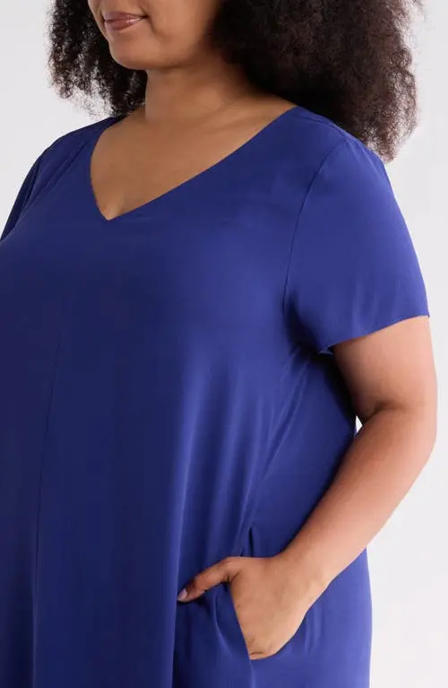 Eileen Fisher Silk Midi Dress - Infinity
