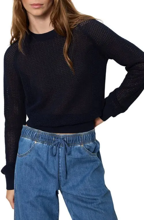 Sanctuary Soleil Open Stitch Sweater - Navy Blue