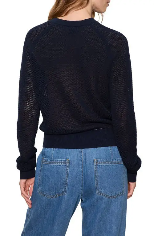 Sanctuary Soleil Open Stitch Sweater - Navy Blue