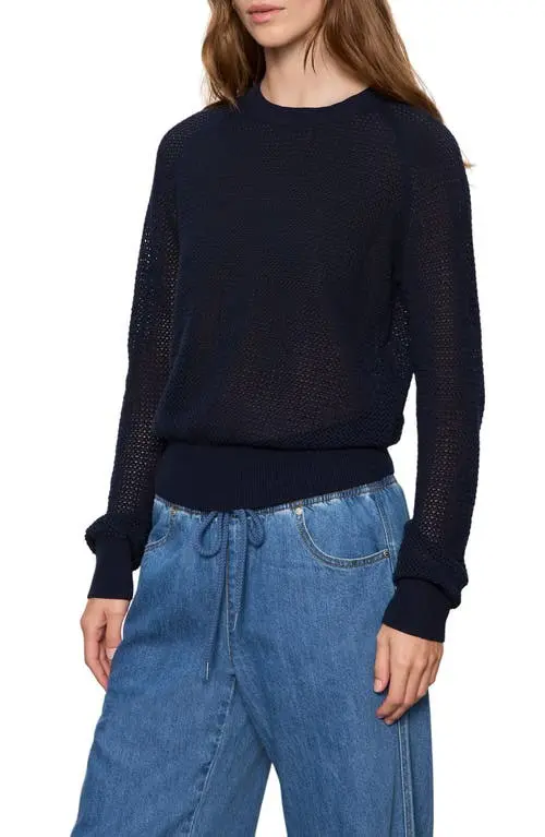 Sanctuary Soleil Open Stitch Sweater - Navy Blue