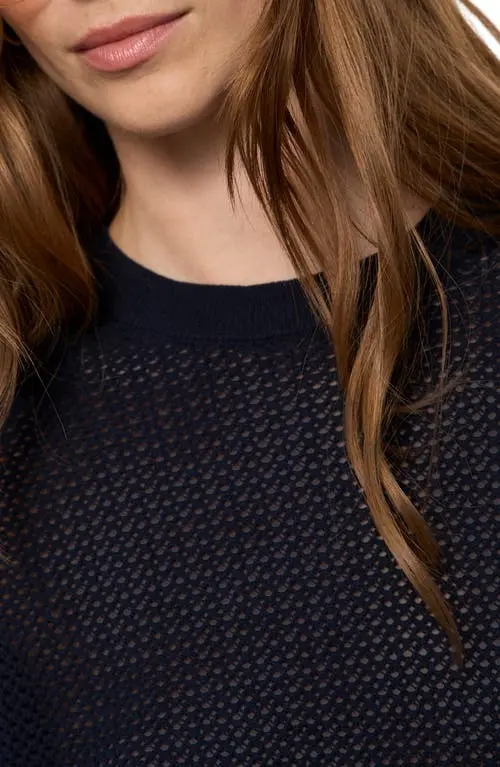 Sanctuary Soleil Open Stitch Sweater - Navy Blue