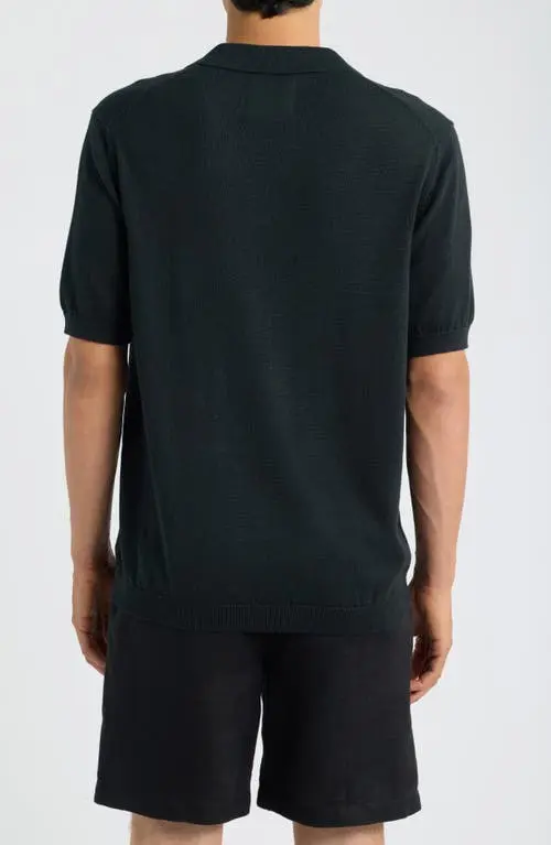 ALEX CRANE Lolo Organic Cotton Short Sleeve Sweater Polo