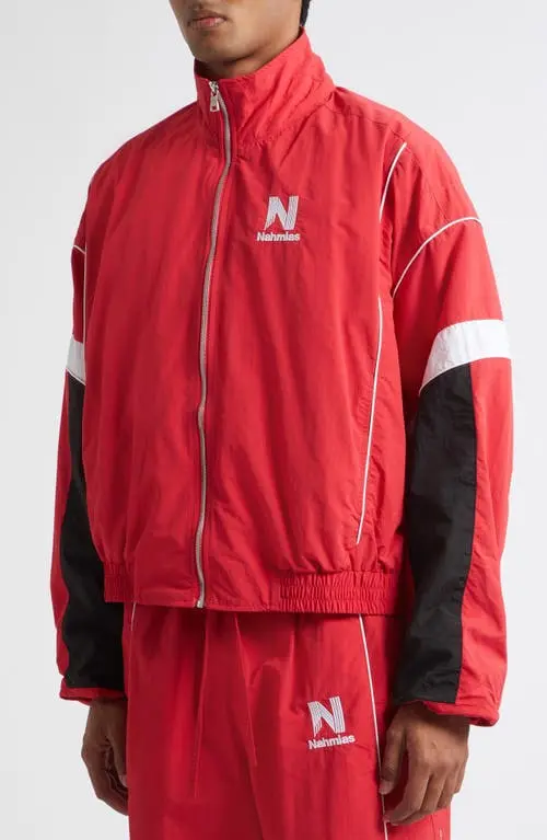 NAHMIAS Nylon Warm-up Jacket With Colorblock Details