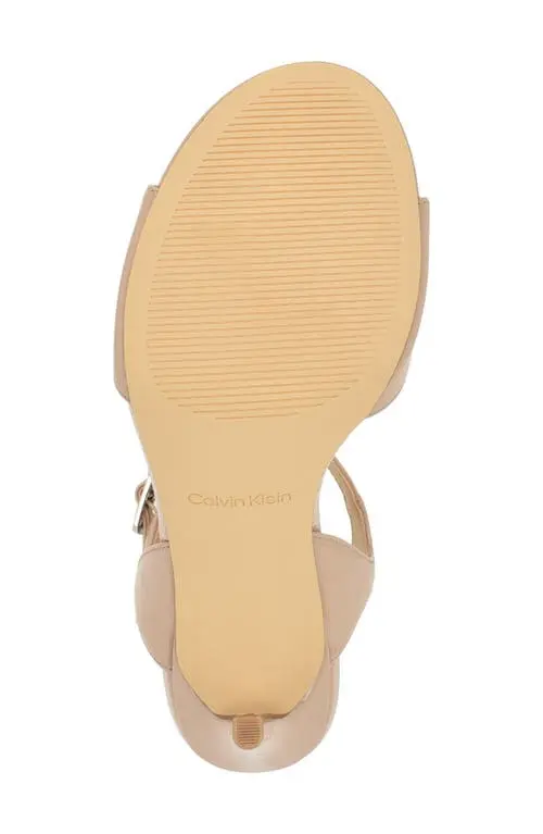 Calvin Klein Barlett Ankle Strap Stiletto Sandal - Light Natural