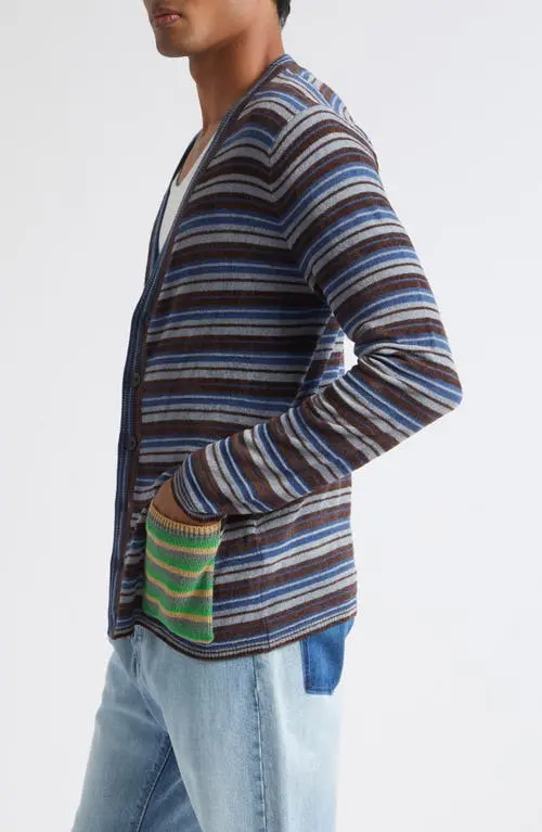 MAISON MARGIELA Stripe Knit Cardigan