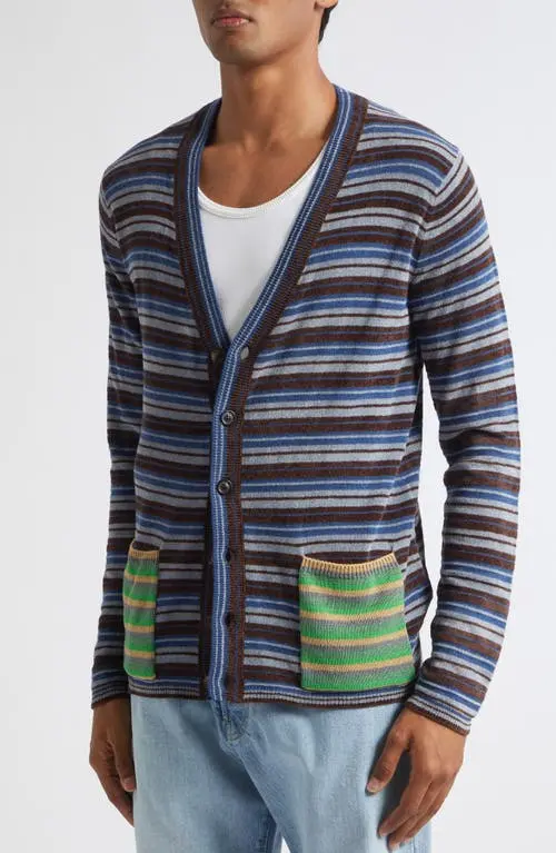 MAISON MARGIELA Stripe Knit Cardigan