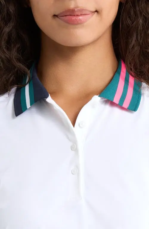G/fore Sleeveless Golf Polo With Striped Collar
