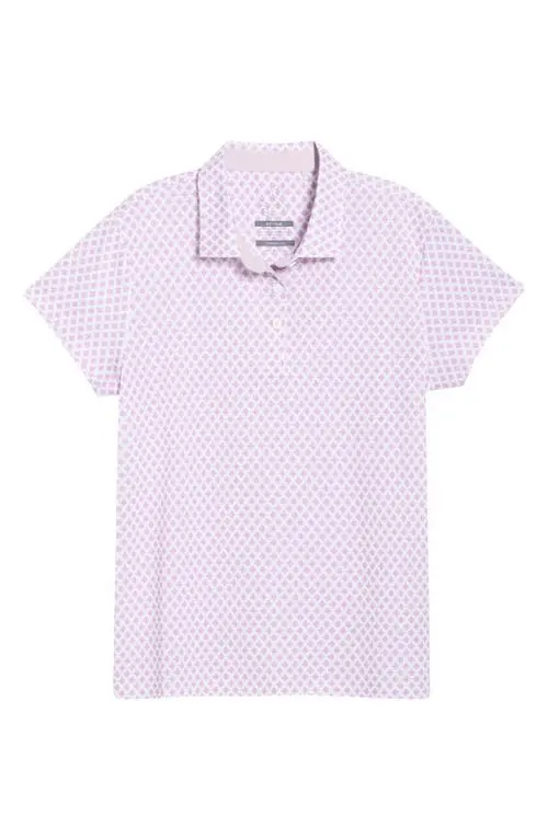 SWANNIES Geometric Print Piqué Polo