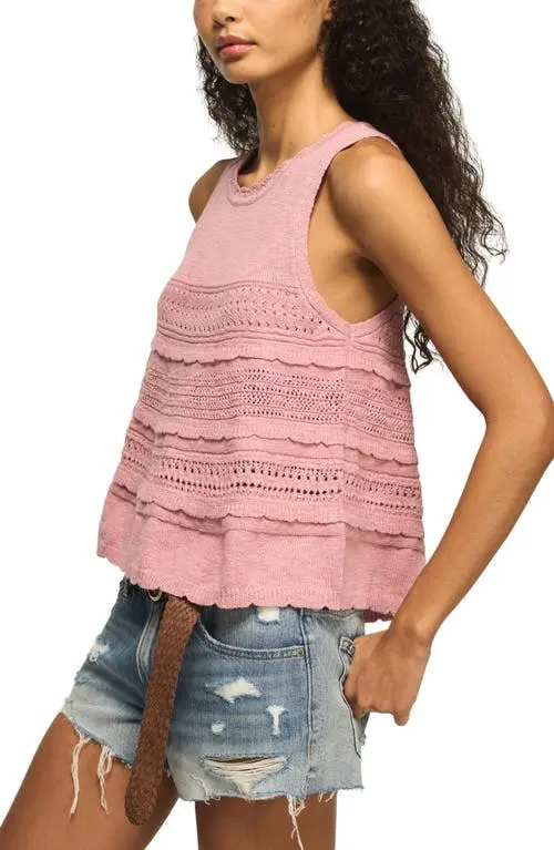 Lucky Brand Pointelle Knit Tank