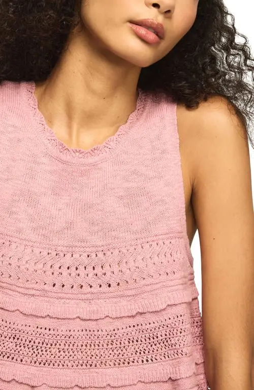 Lucky Brand Pointelle Knit Tank