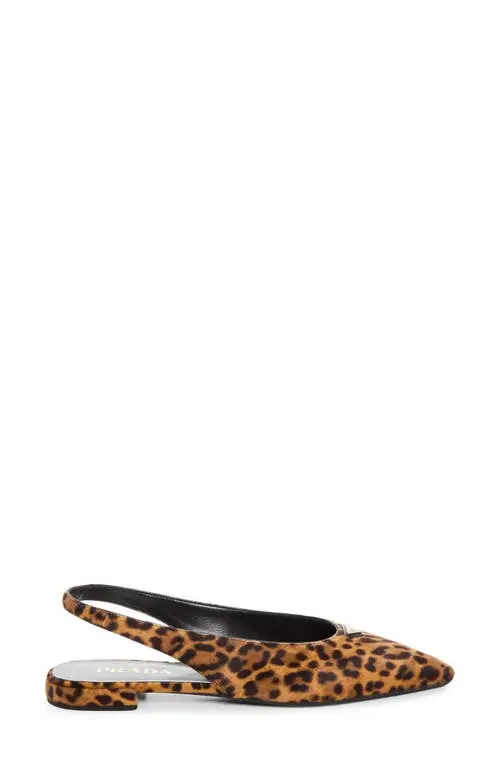 Prada Genuine Calf Hair Slingback Flat