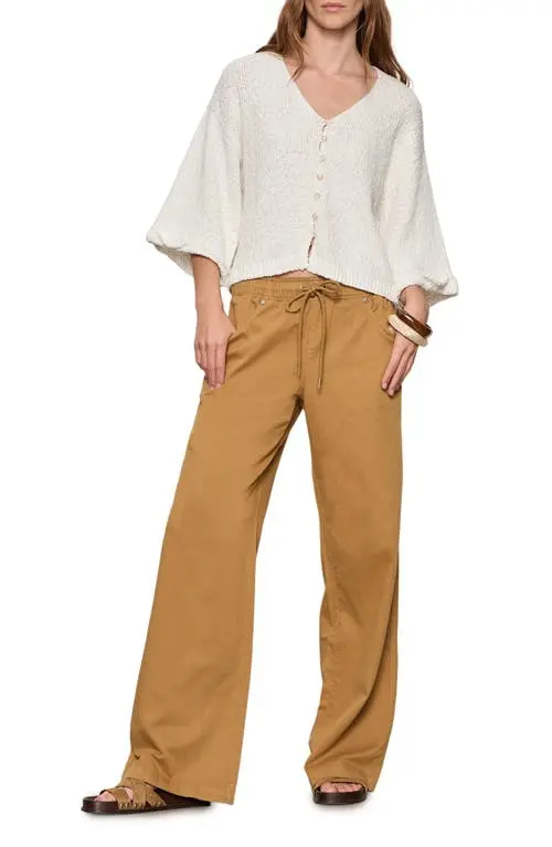 Sanctuary All Aboard Tie Waist Pants - Washed Beige