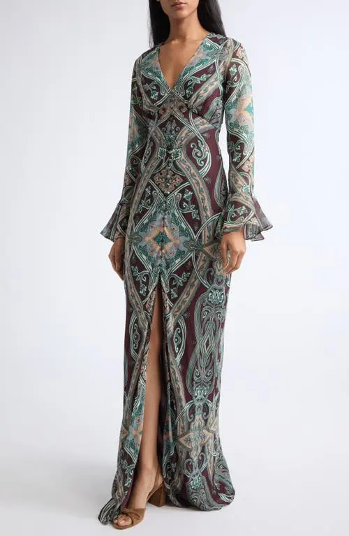 Veronica Beard Daciana Silk Maxi Dress