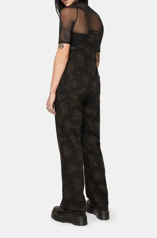 DISTURBIA Hexborn Baba Yaga Denim Dungarees