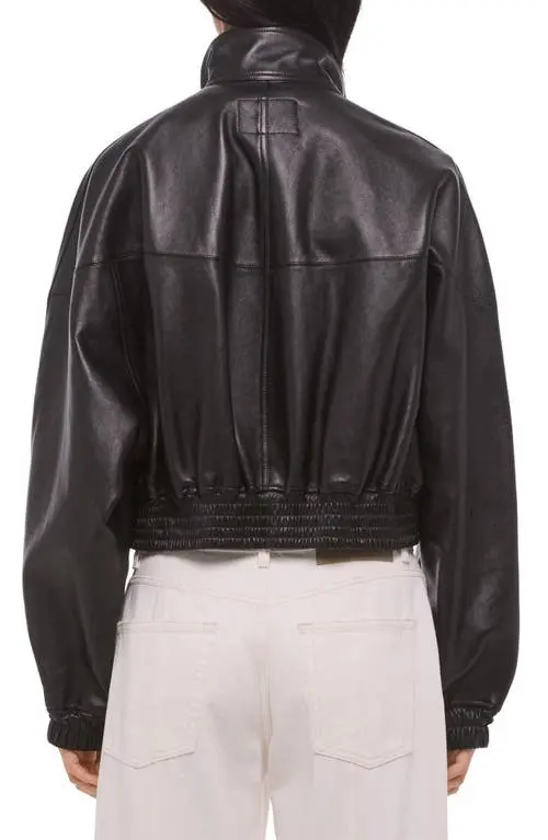 Helmut Lang Leather Bomber Jacket