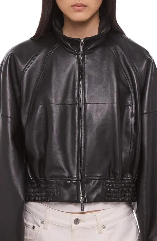Helmut Lang Leather Bomber Jacket