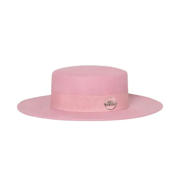 GIODORO Gidoa Felt Canotier Hat - Pink