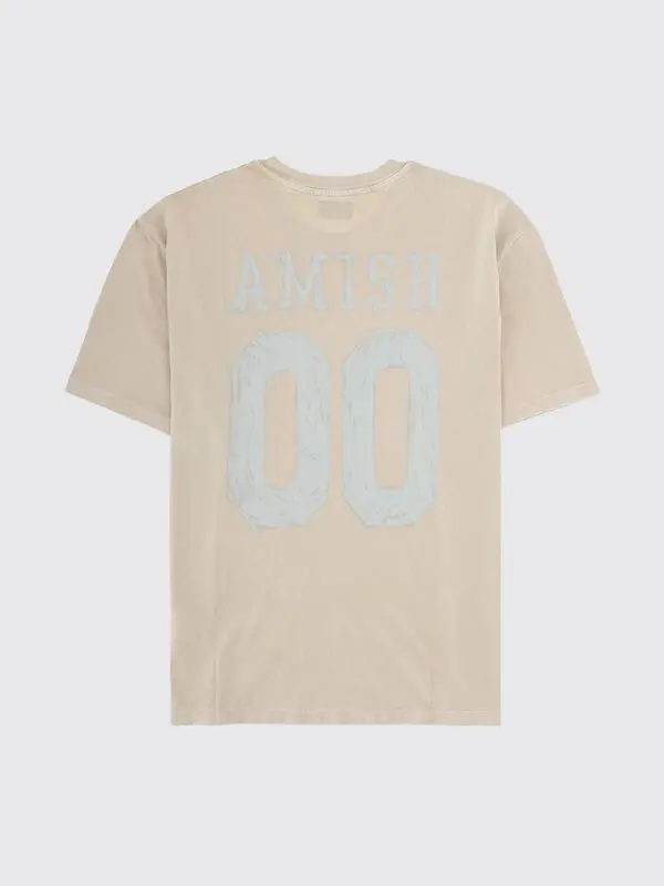 AMISH SUPPLIES Relaxed Fit Cotton T-shirt With Logo And Slogan Print