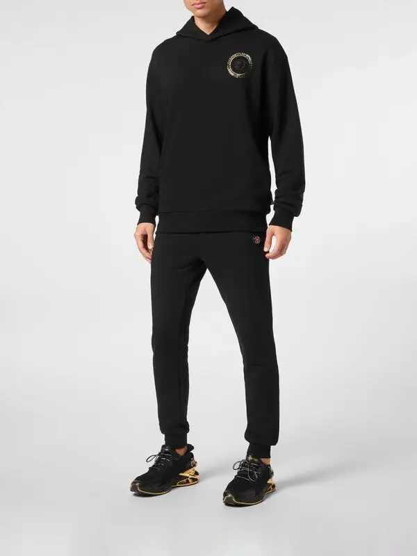 PLEIN SPORT Sweatshirt With Metallic Logo Detail