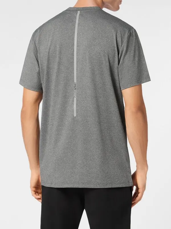 PLEIN SPORT Polyester T-shirt With Contrast Hexagon Logo