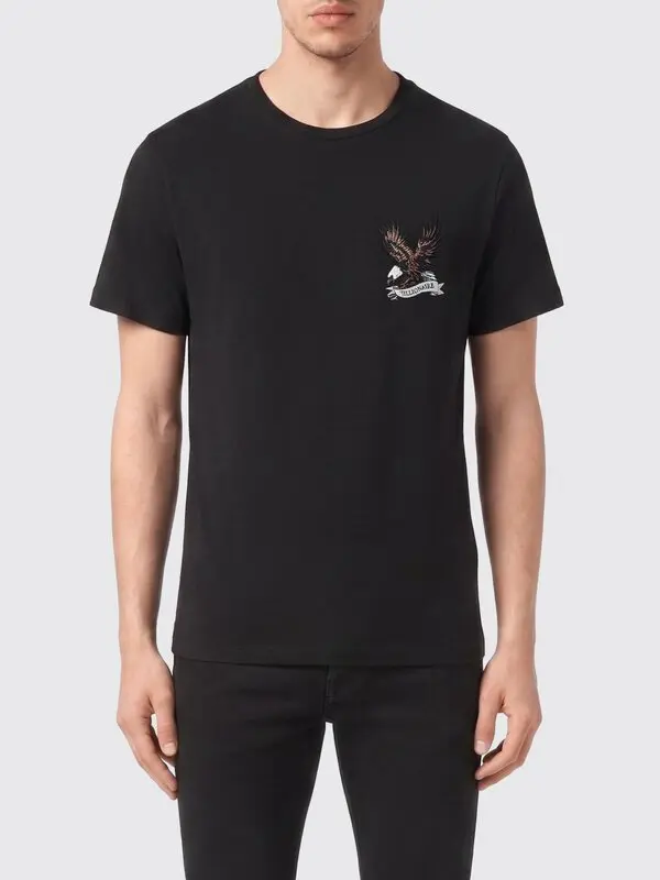 BILLIONAIRE Slim Fit Cotton T-shirt With Contrast Embroidered Logo