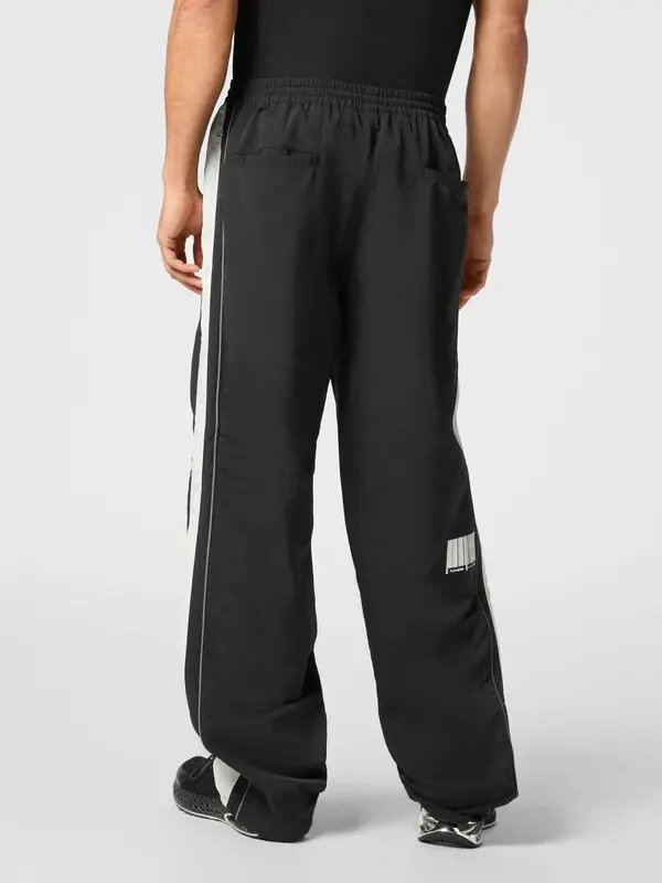PLEIN SPORT Wide-leg Technical Fabric Jogging Trousers With Drawstring