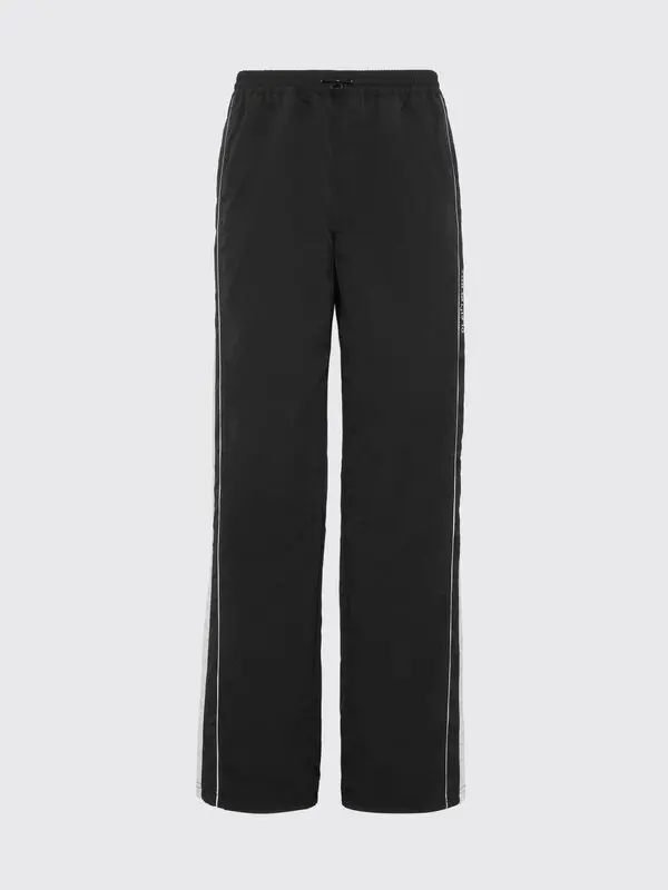 PLEIN SPORT Wide-leg Technical Fabric Jogging Trousers With Drawstring