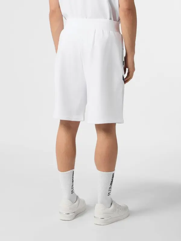 PLEIN SPORT Graphic Print Shorts - White