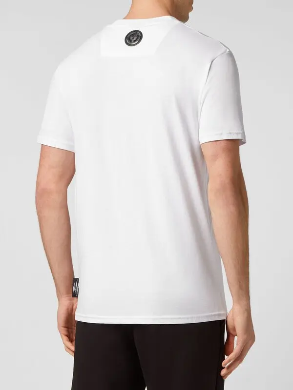 PLEIN SPORT Cotton T-shirt With Contrast Graphic Print