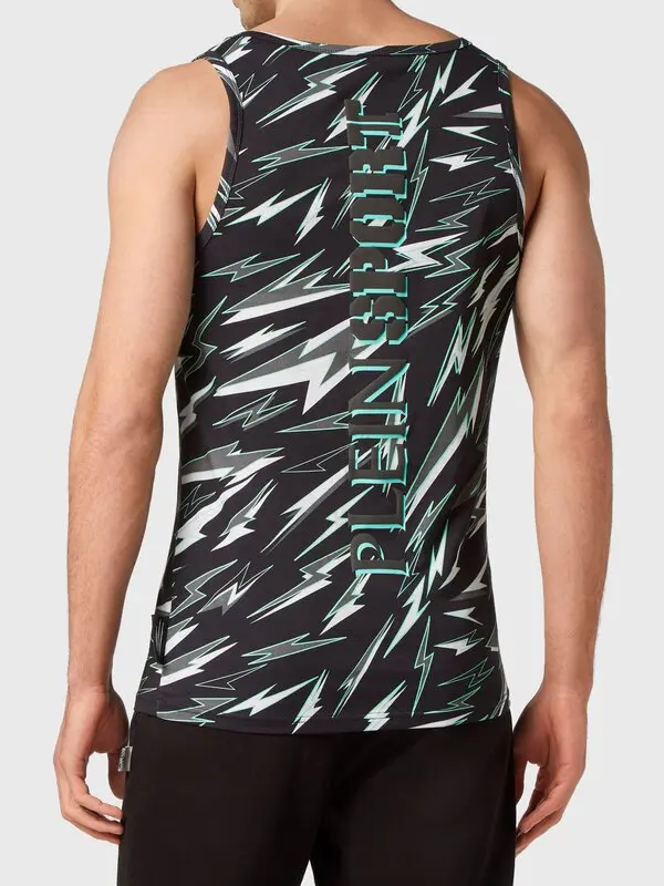 PLEIN SPORT Graphic Print Tank Top