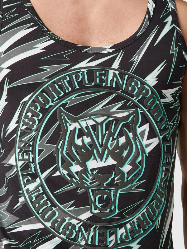 PLEIN SPORT Graphic Print Tank Top