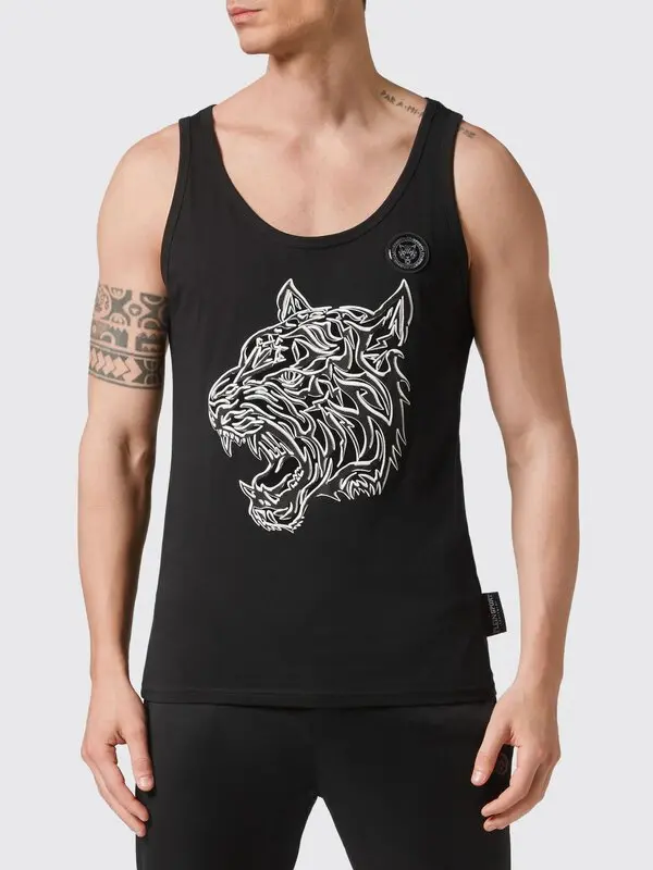 PLEIN SPORT Tank Top - Black