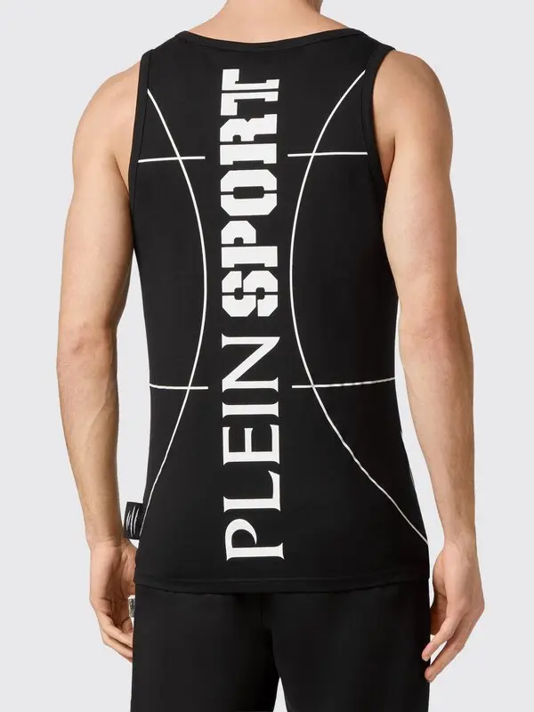 PLEIN SPORT Graphic Tank Top - White 1