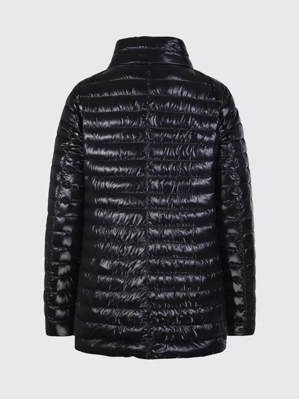 Herno Reversible Short Down Jacket In Ultra-light Nylon - Black