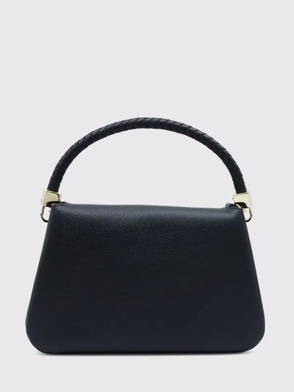 COCCINELLE Tiggy Pebbled Leather Handbag With Braided Handle
