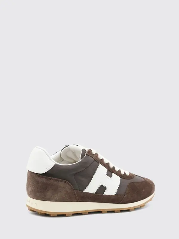 Hogan H727 Suede And Nylon Monogram Sneakers