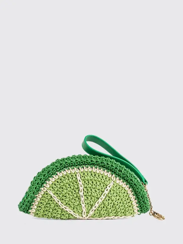 Chloé Tropicus Lime Slice Crochet Cotton Clutch - Green